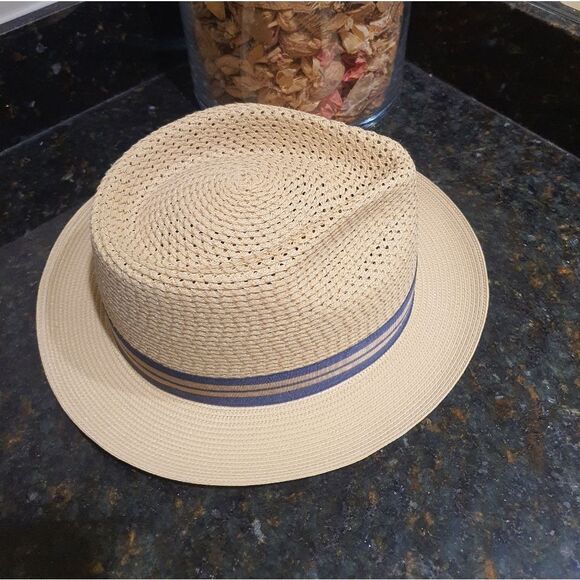 Stetson | Accessories | Vintage Stetson Usa Made Straw Cowboy Hat 59 ...